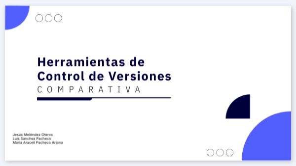 Herramientas de Control de Versiones