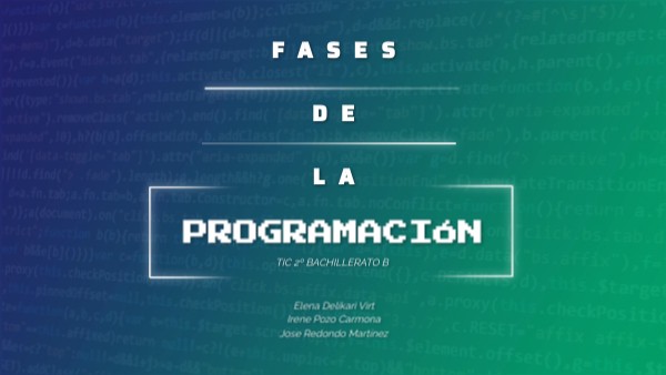 FASES DE LA PROGRAMACIÓN | Genially