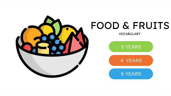 Food and fruits Vocabulary