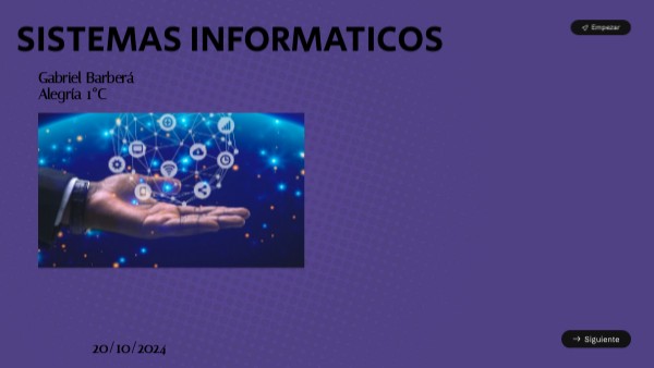 Sistemas Informáticos