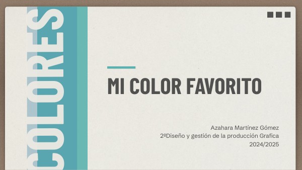 Mi color favorito