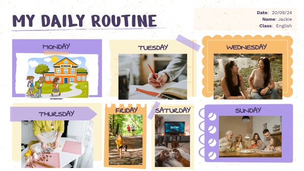 School Schedule | Genially