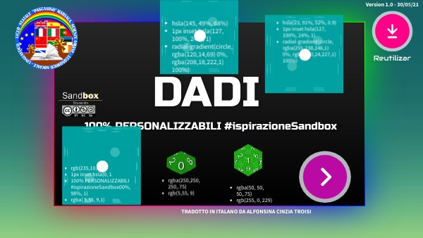 MOOC - DADO PERSONALIZZABILI