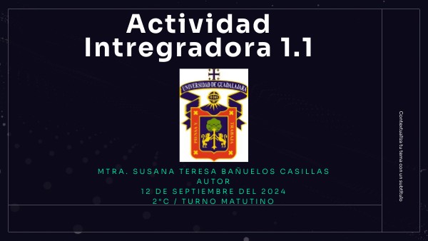 DSZG INTEGRADORA 1 | Genially