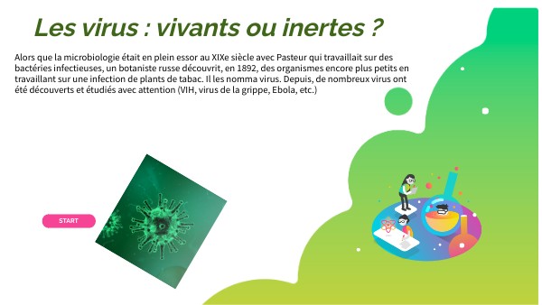 Virus 1ere Enseignement scientifique | Genially