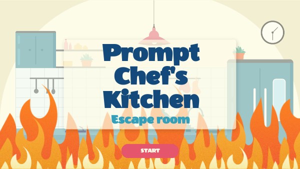 Prompt Chef's Kitchen Escape Game | Genially