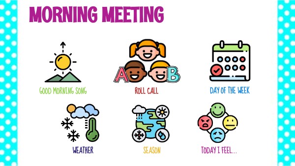 MORNING MEETING ESL INFANT EDUCATION