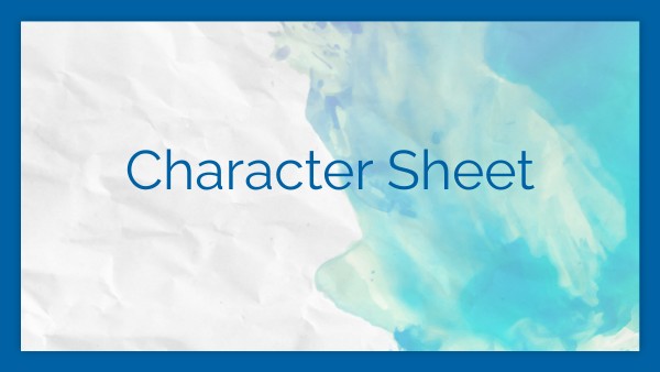 Character sheet | Genially