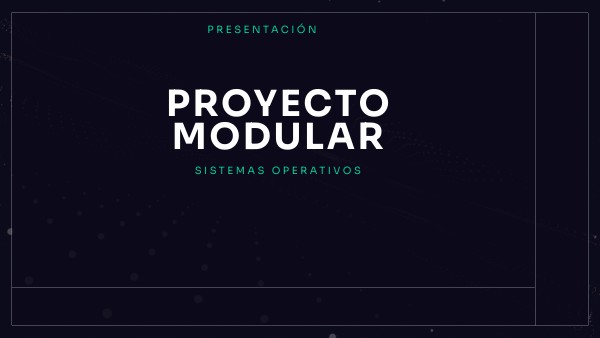 Proyecto Modular | Genially