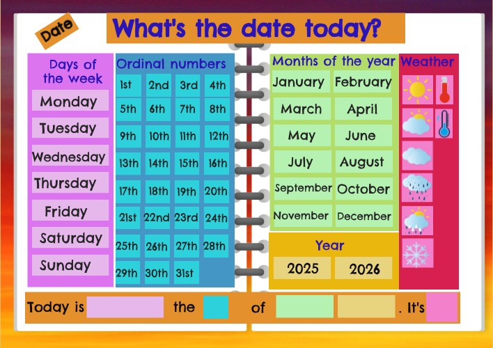 Interactive calendar | Genially