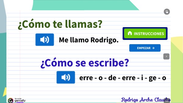 Ejercicio Clase quinto | Genially