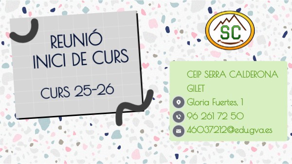 REUNIÓ INICI DE CURS