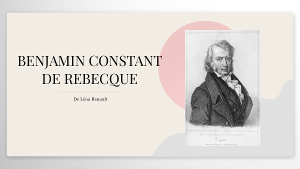 Benjamin Constant De Rebecque