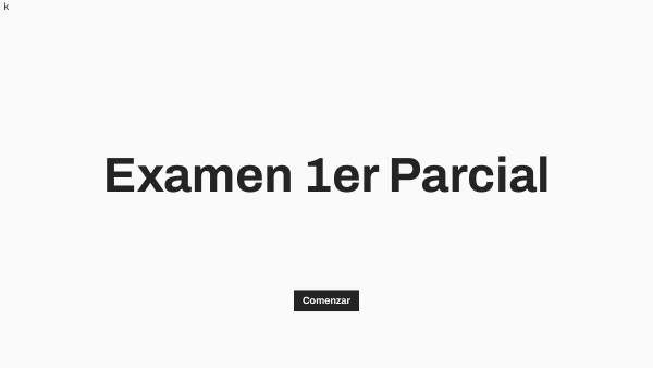 Examen 1er Parcial | Genially