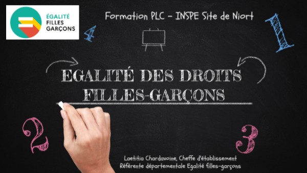 Formation INSPE Egalit" des droits filles/garçons
