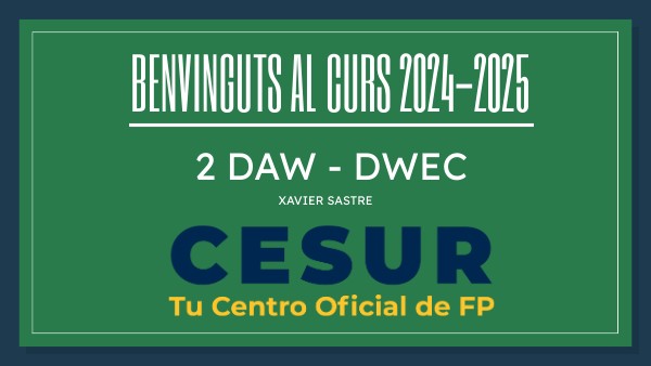 DAW DWEC 2425 - GUÍA DE LA ASIGNATURA