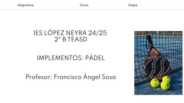 PRESENTACIÓN PÁDEL | Genially