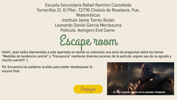 Escape Room Educación