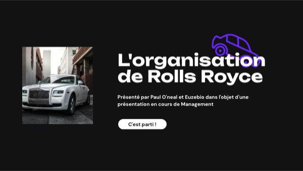 Présentation Rolls Royce