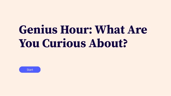 Genius Hour