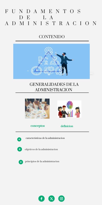 Infografía administración | Genially