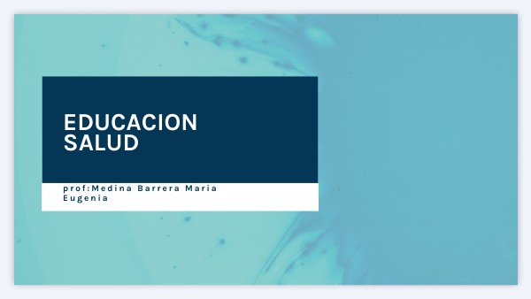 PRESENTACIÓN CIENCIA Y SALUD