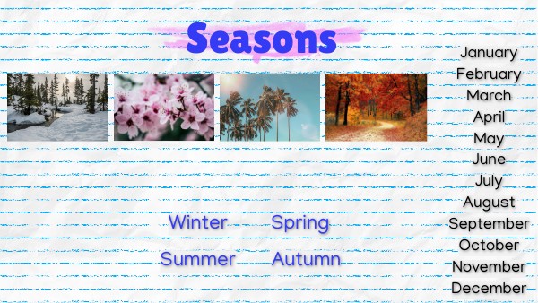 Seasons months | Genially