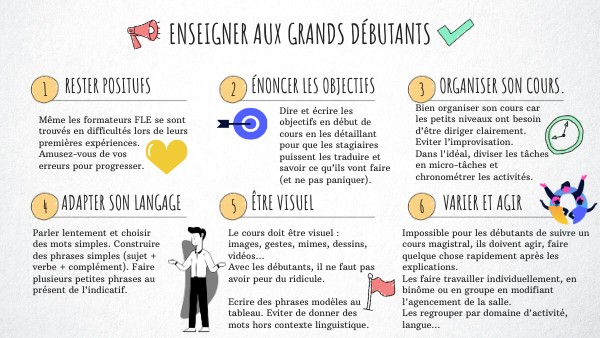 Enseigner aux débutants | Genially