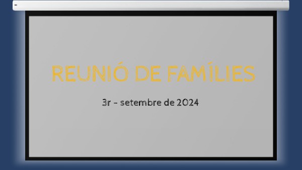 Reunió 3r curs 24-25