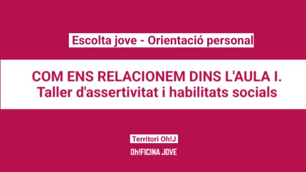 Taller COM ENS RELACIONEM DINS L'AULA I