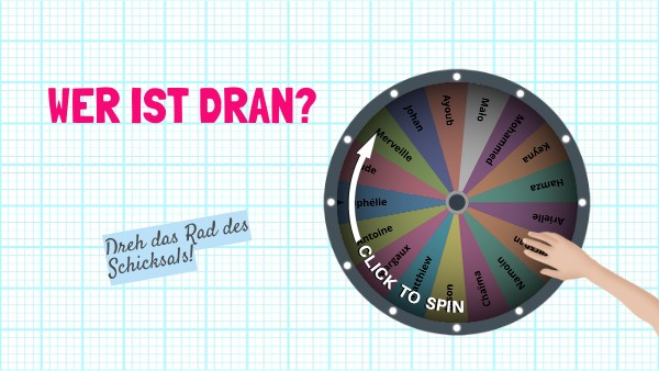7A - 7. Klasse - Wer ist dran?
