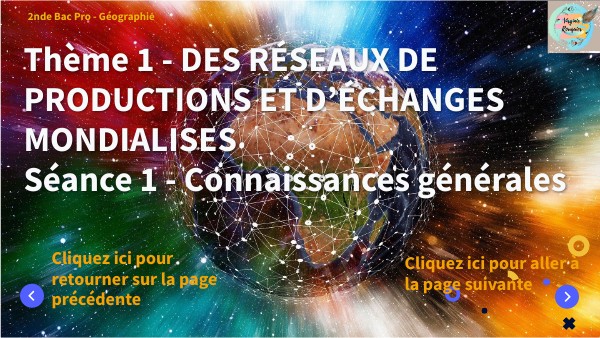 Copie - Réseaux de productions et d'échanges | Genially