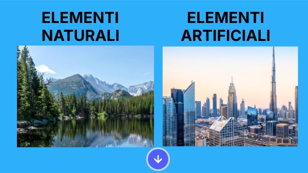 ELEMENTI NATURALI E ARTIFICIALI