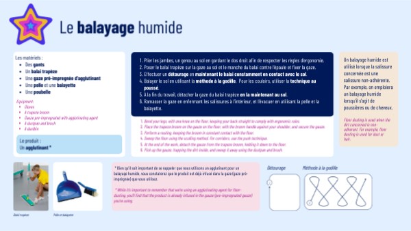 Le balayage humide | Genially