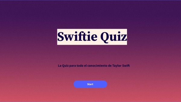 Swiftie Quiz