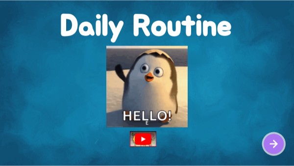 daily routine 5 | Genially