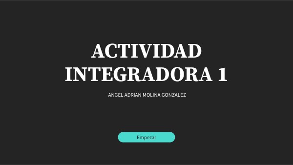 ACT INTEGRADORA 1 MGAA