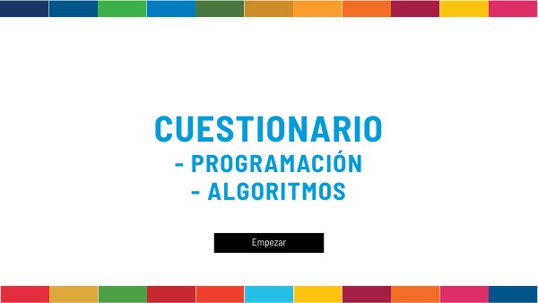Quiz Programación y algoritmos