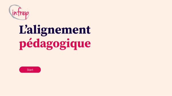 L’alignement pédagogique + ev | Genially