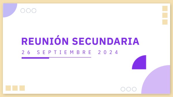 REUNIÓN 26 SEPTIEMBRE 2024