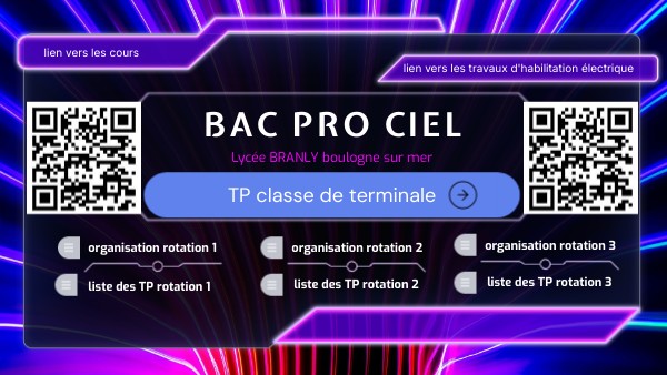 accueil TP terminales