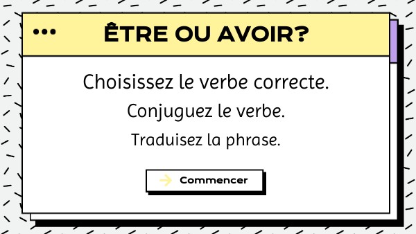 Révision être ou avoir?
