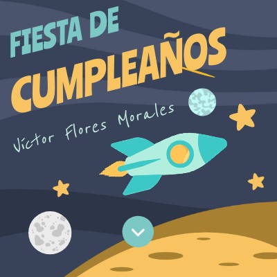 Space birthday invitation | Genially