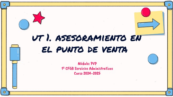 UT 1 Asesoramiento en el punto de venta (PVP 24-25) | Genially