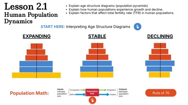 APES 2.1 - Human Population Dynamics | Genially