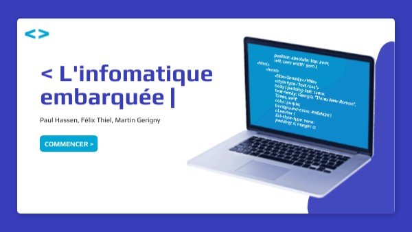 L'informatique embarquée
