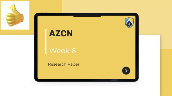 AZCN Week 6 Announcement | Genially