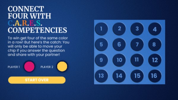 CONNECT FOUR COMPETENCY GAME