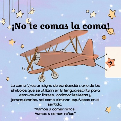 Uso de la coma. | Genially