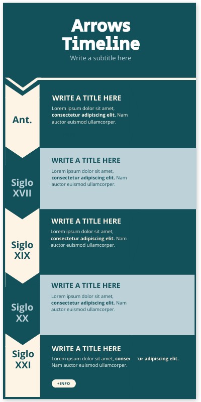 ARROWS TIMELINE | Genially